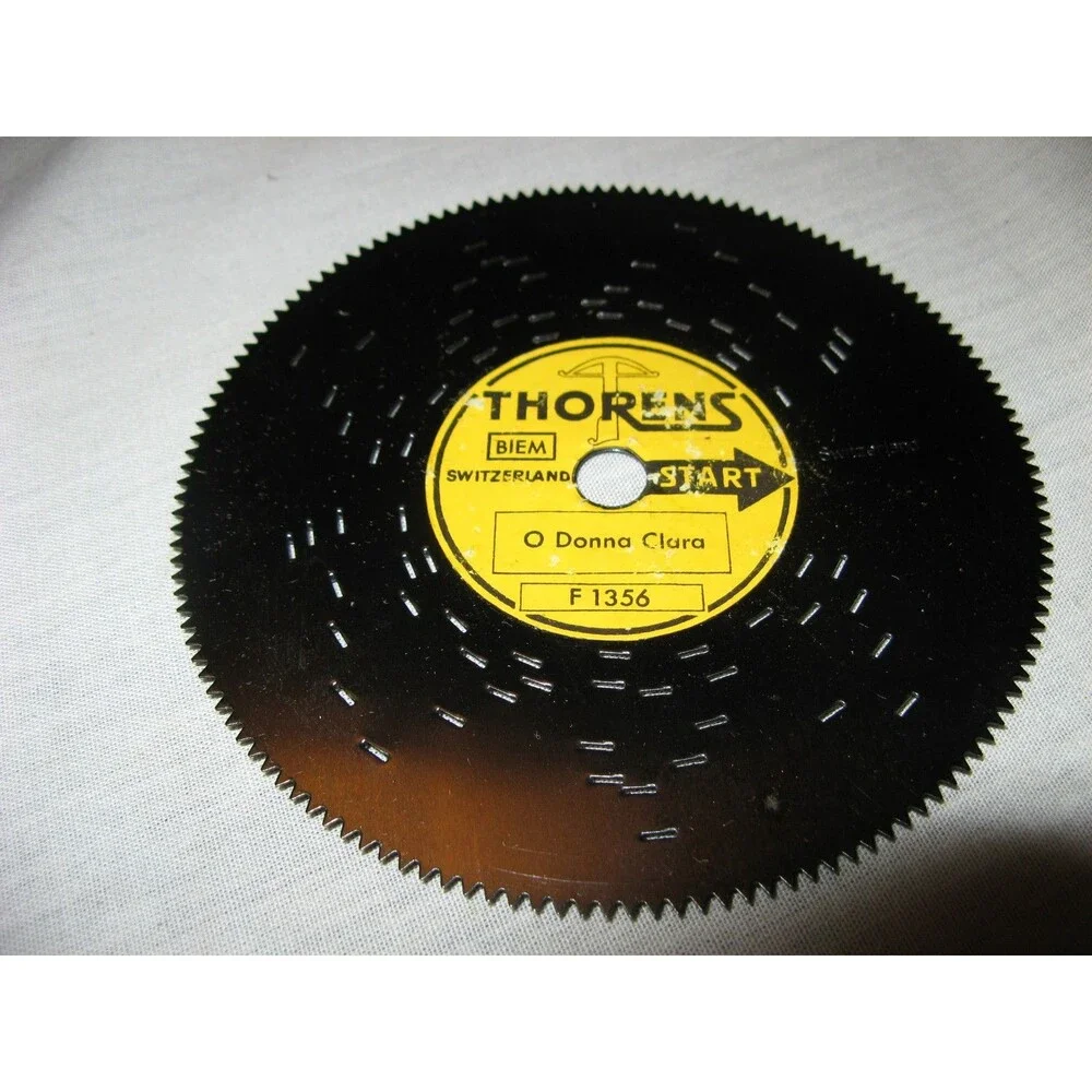 Thorens | Accents | Thorens Switzerland Music Box 45 Metal Disc Donna ...